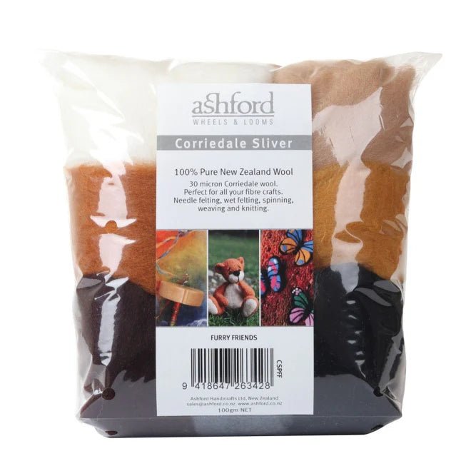 Ashford Corriedale Sliver Packs - The Little Yarn Store